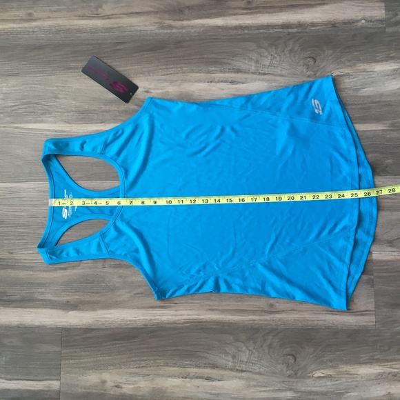 Skechers | Tops | Nwt Skechers Sport Blue Racerback Tank Top Small ...